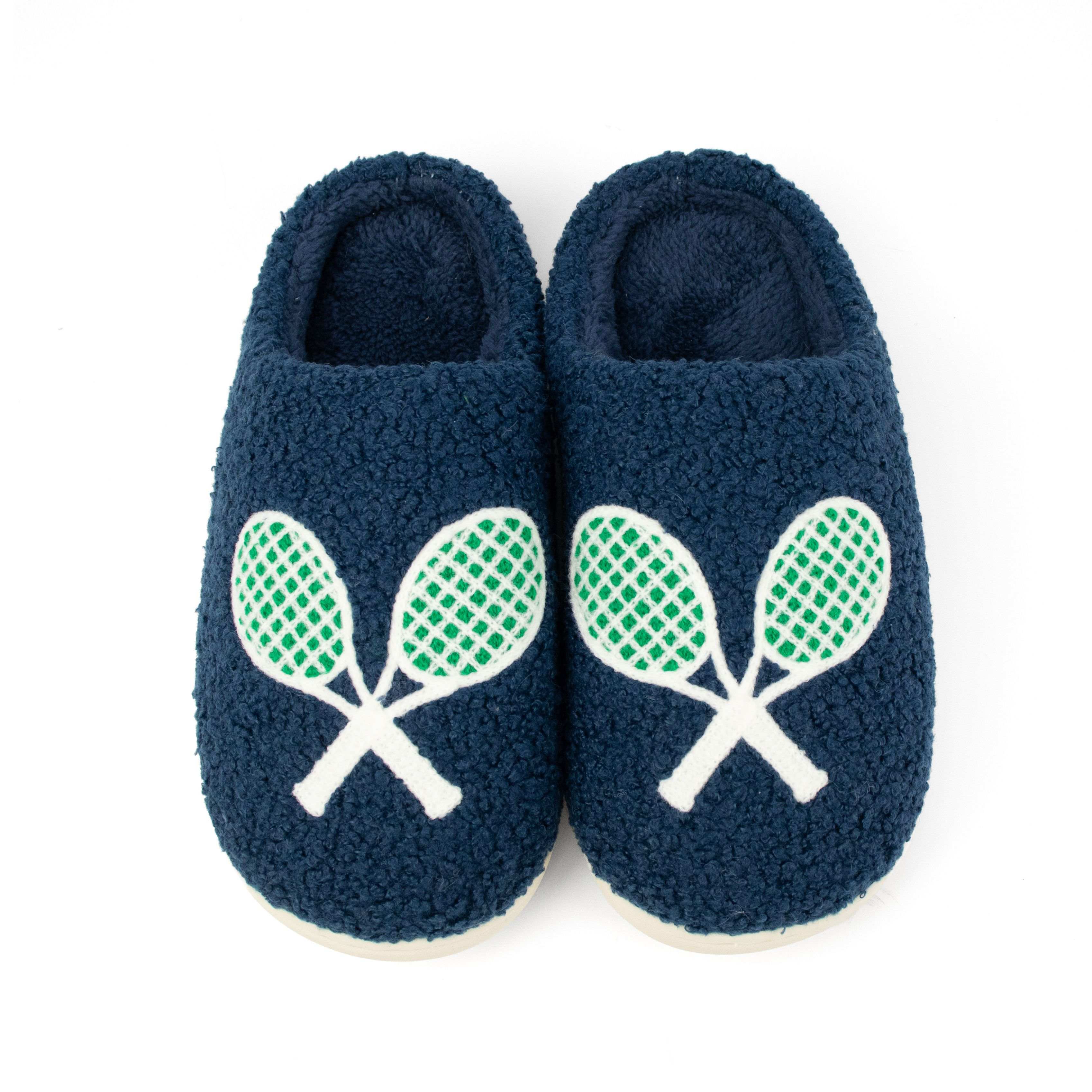 Tennis Slippers | Cozy Fuzzy Tennis Slippers for Women – Queen of the Court
